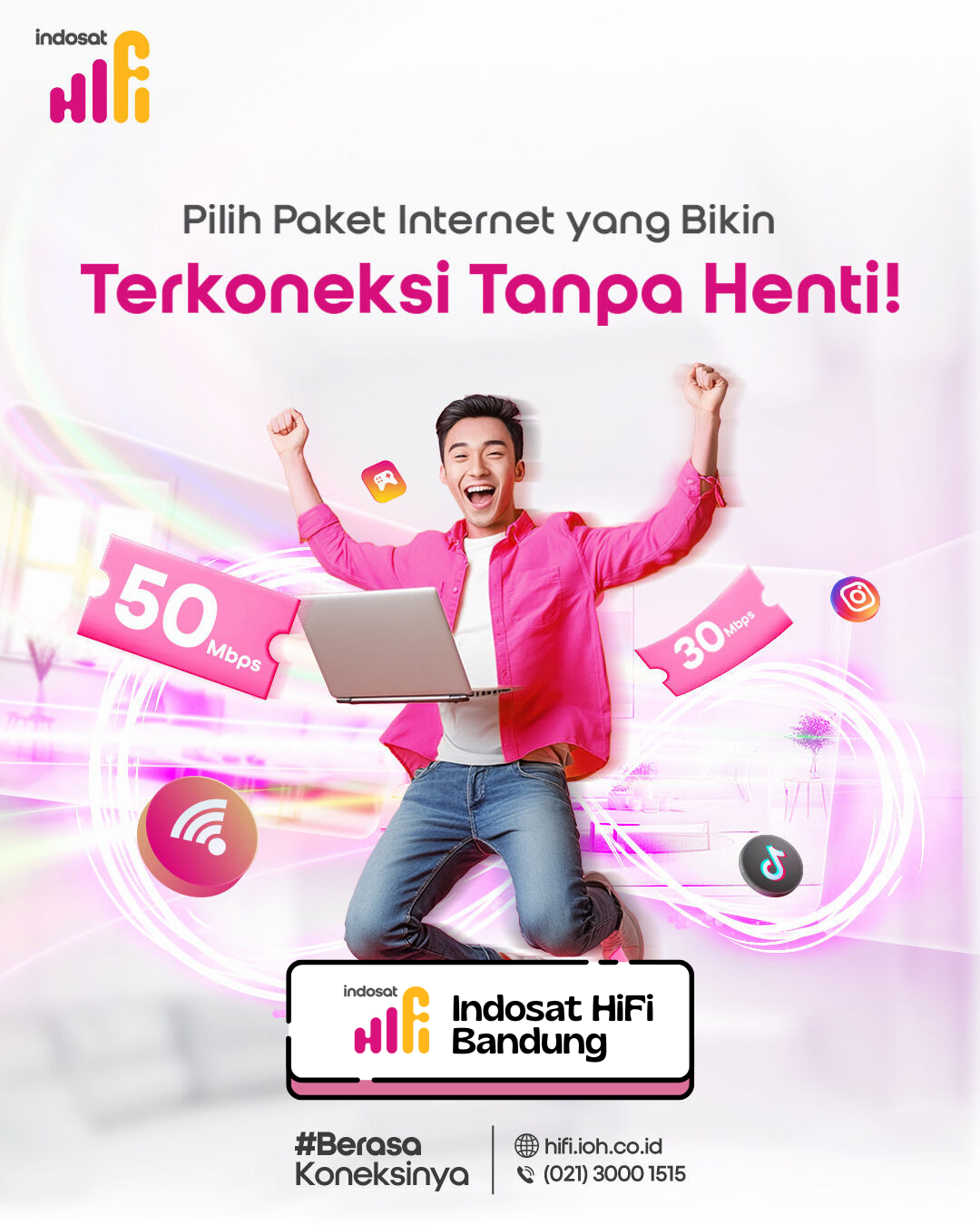 Indosat HiFi Bandung | Sales Resmi • Paket Internet Fiber Cepat & Stabil